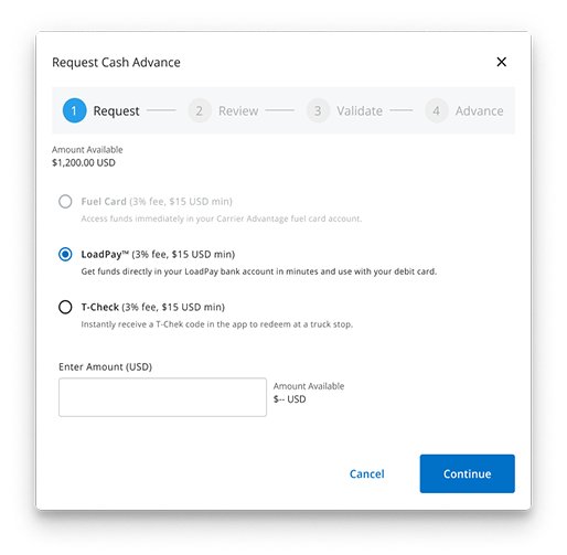 Get a Cash Advance in Navisphere Carrier | C.H. Robinson
